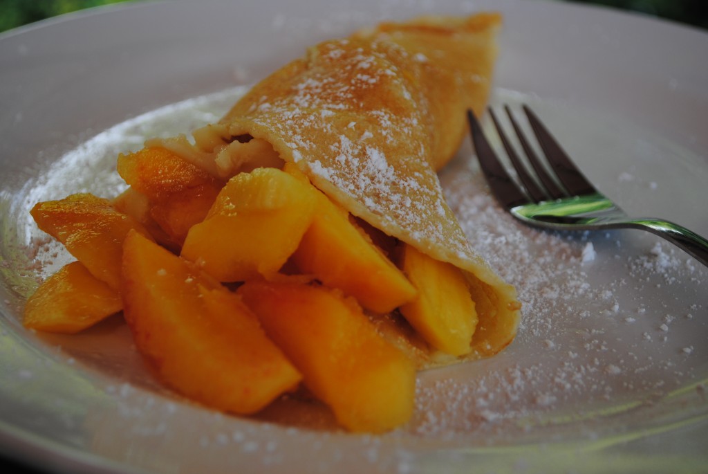 Peach Crepes Recipe - Cat Can Cook